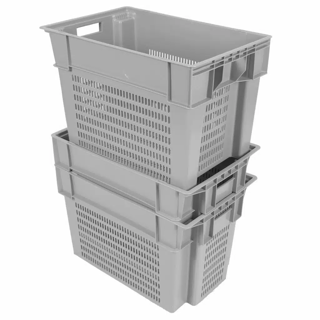 24x16x16" Vented Stack-&-Nest Tote | Flexcontainer.com