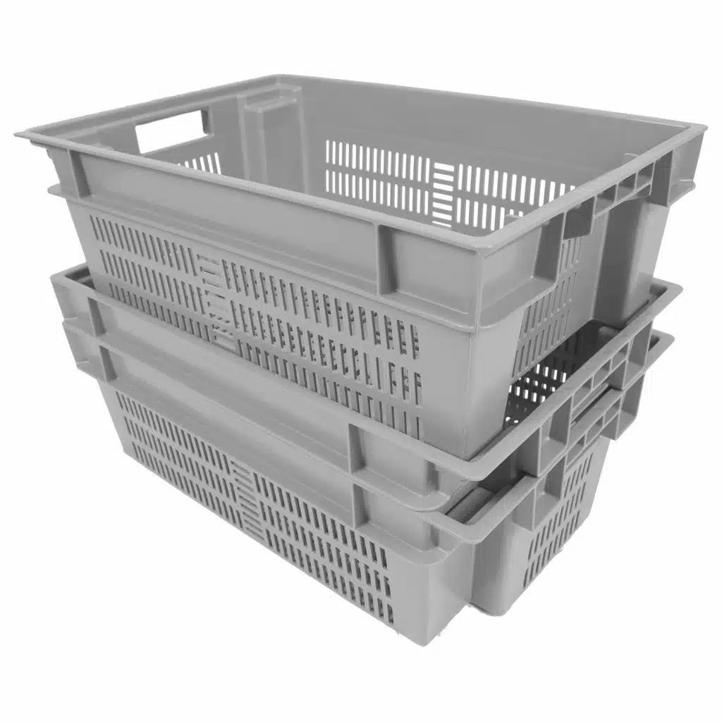24x16x8 Vented Stack-&-Nest Tote | Flexcontainer.com