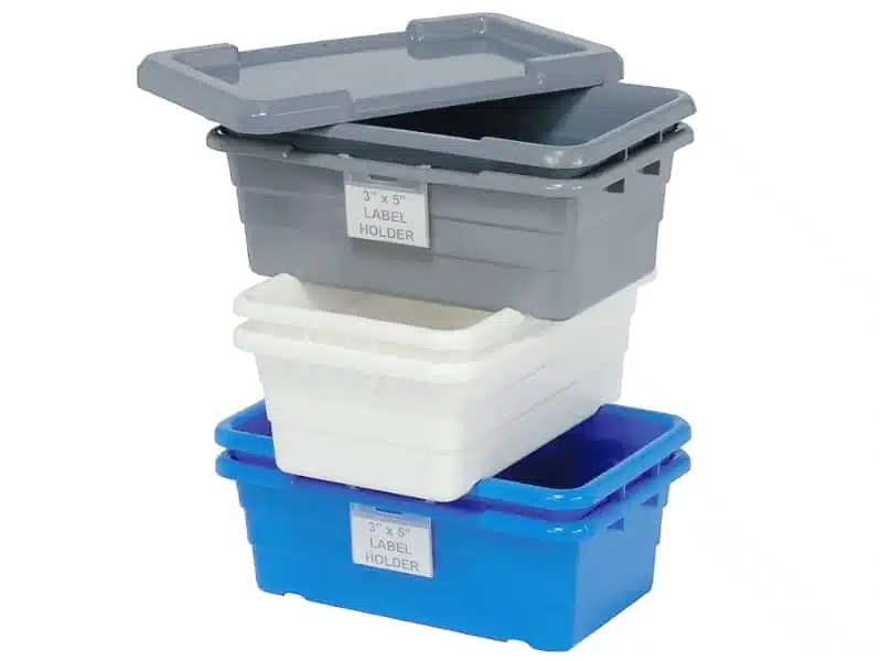 Stack & Nest Lug Totes | Sturdy Cross-Stacking Industrial Bins