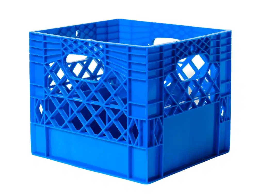 16-Qt Divided Milk Crates | Stackable ASRS & Storage Containers